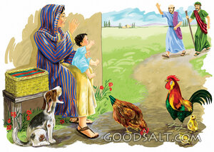 Visiting the Shunammite - Religious Art